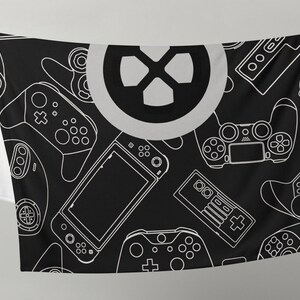 Game Controller Throw Blanket Game Room Home Decor Gaming Gift Video ...