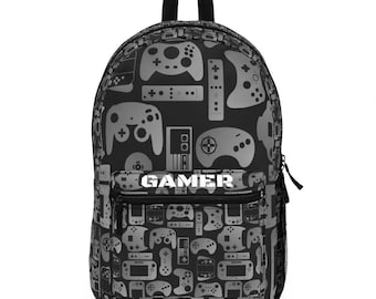 GAMING Minimalist Backpack Gamer Gift Video Game Birthday - Etsy