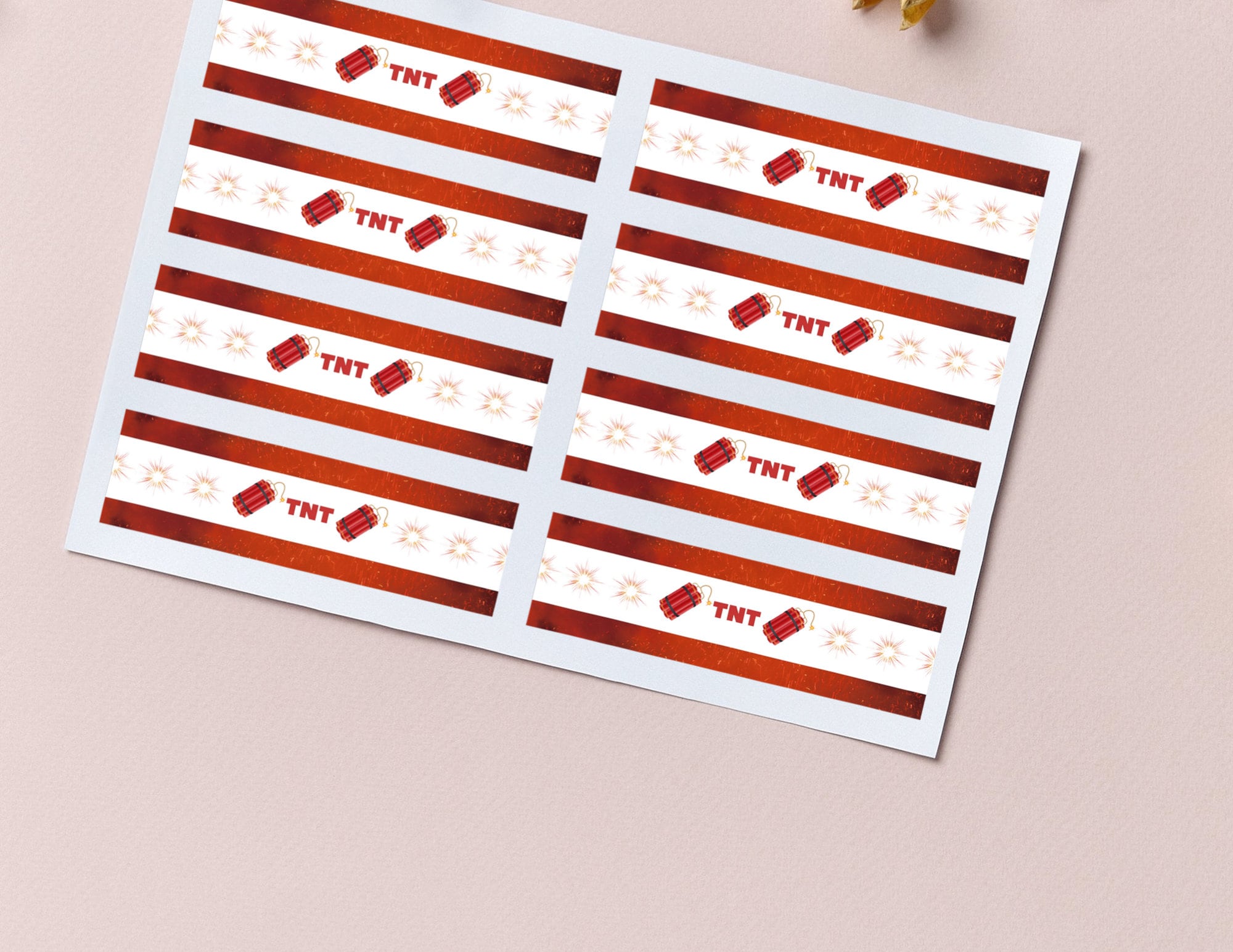 TNT Printable Candy Wrapper Gamer Party-instant Download Pdf - Etsy