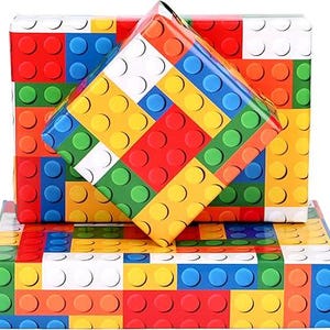 Personalized Building Block Wrapping Paper: Custom Name Gift Wrap - Etsy