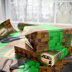 Video Game Wrapping Paper Gamer Gift Wrap Gaming Theme Birthday ...