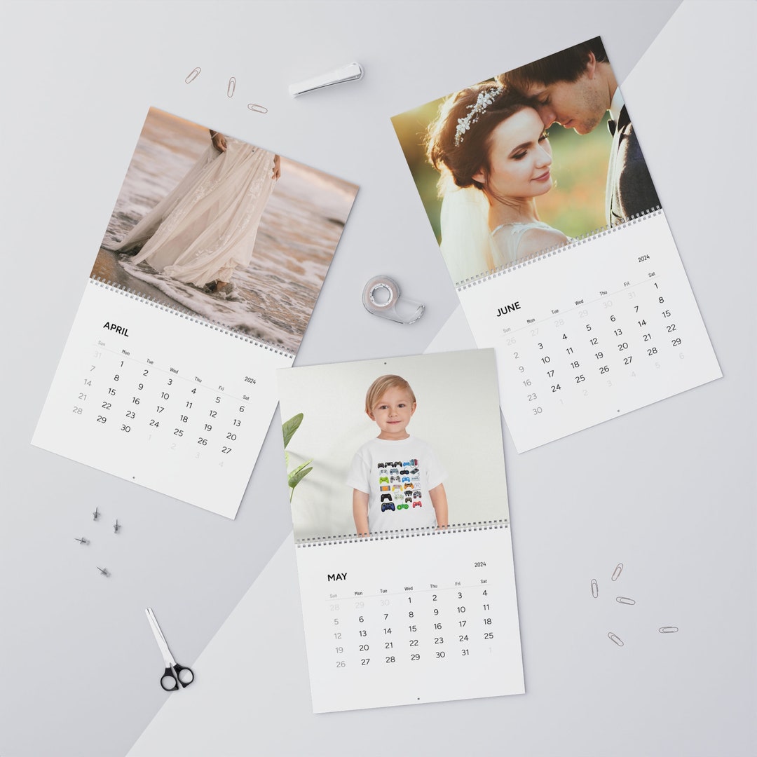 Custom Calendars (2024) Personalized Photo and Text Unique Gifts Custom ...