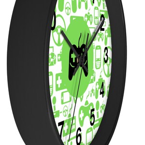 Video Game Controller Wall Clock: Gamer Room Decor - Etsy