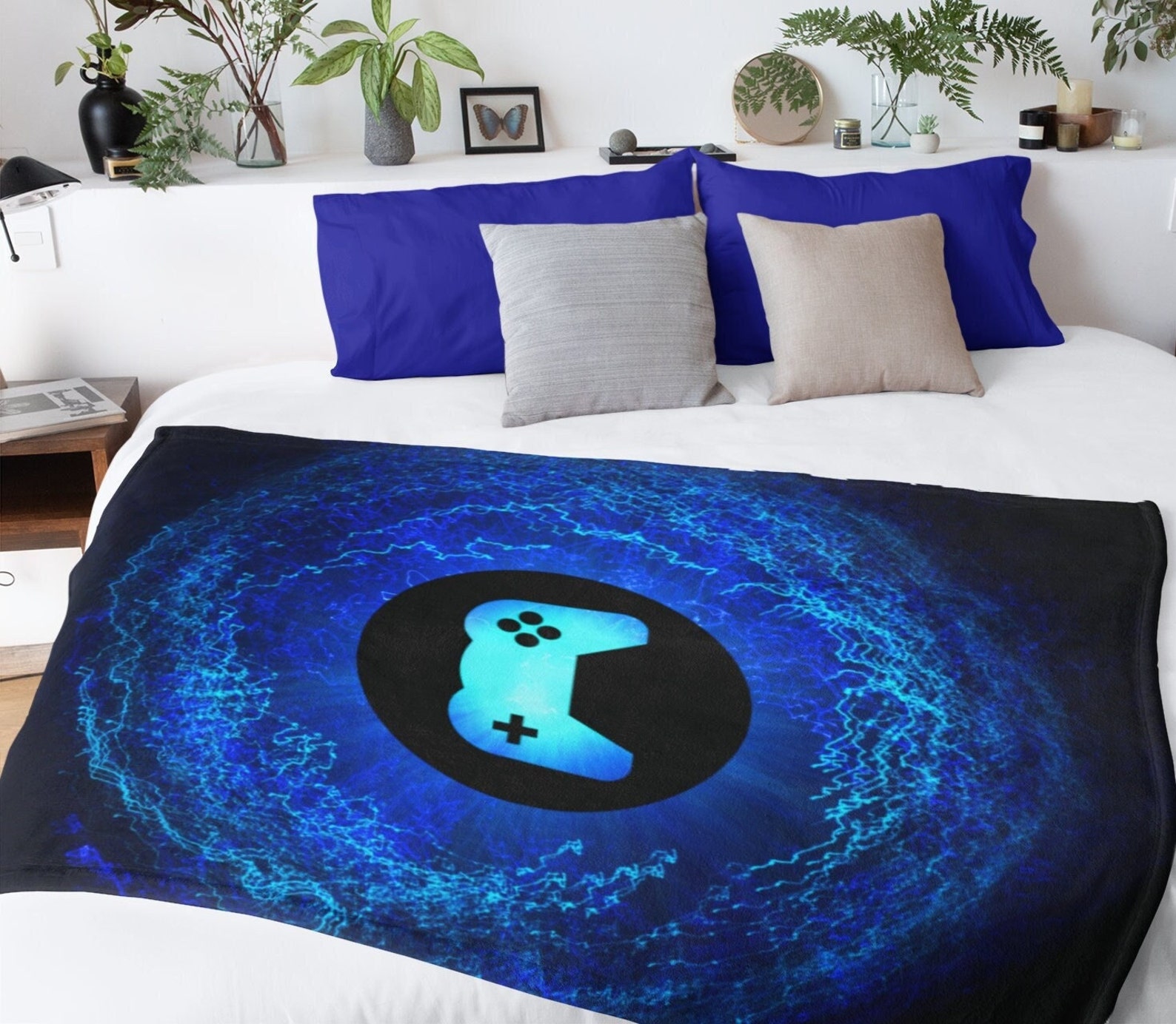 Video Game Throw Game Room Decor Gift for Him Gamer Gifts - Etsy