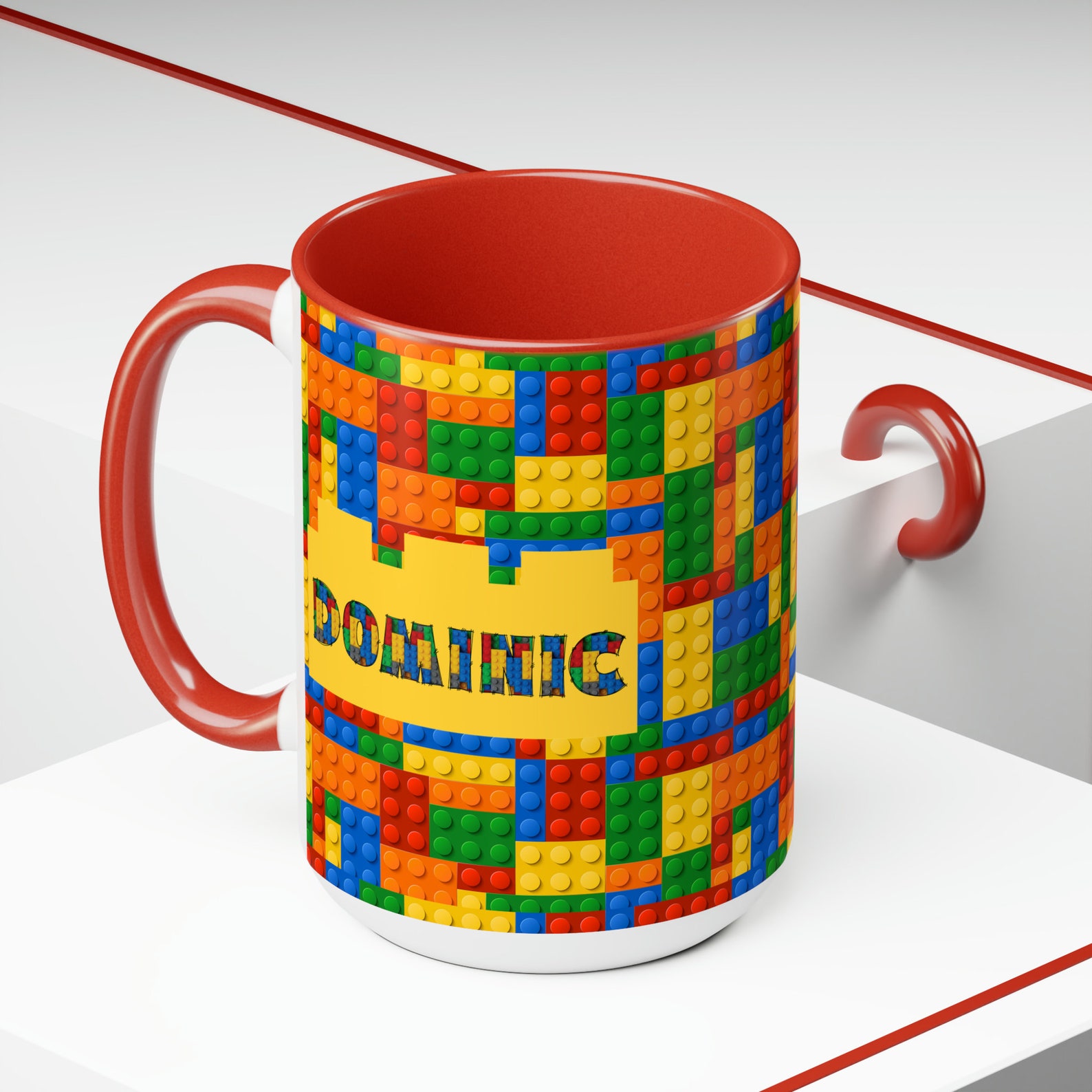 Personalized Building Block Mug: Custom Name Gift for Kids - Etsy