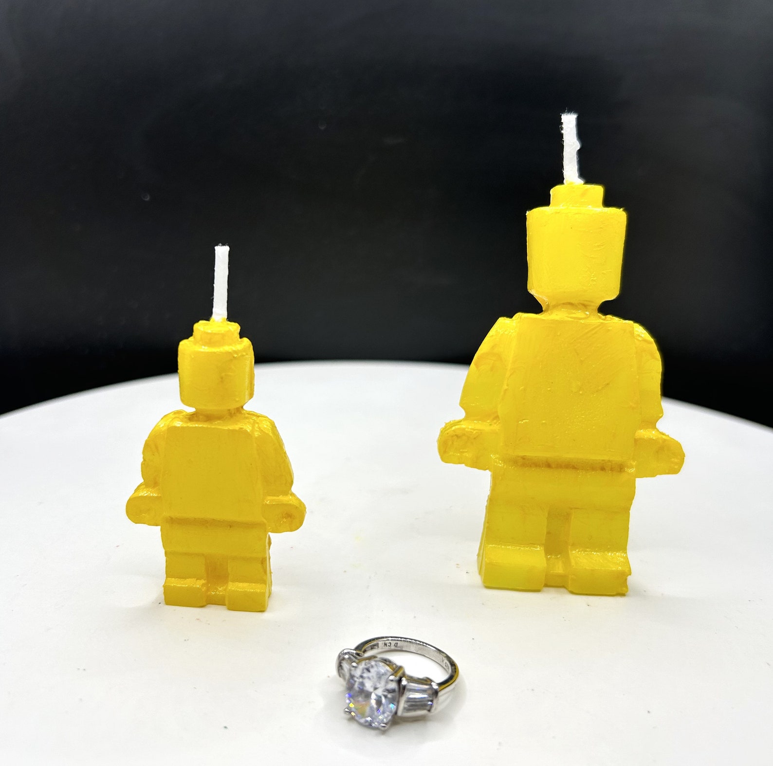Building Block Candles Boys Birthday Candles Builder Blocks Theme Robot ...