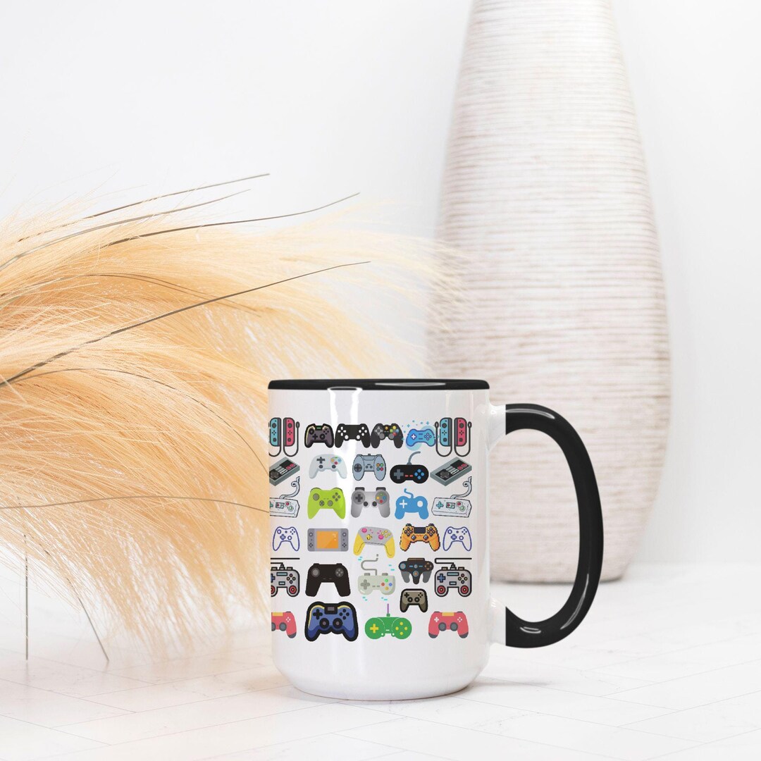 Game Controller Mug Gamer Gift Coffee Tea Mug Funny Gaming Mug Video ...