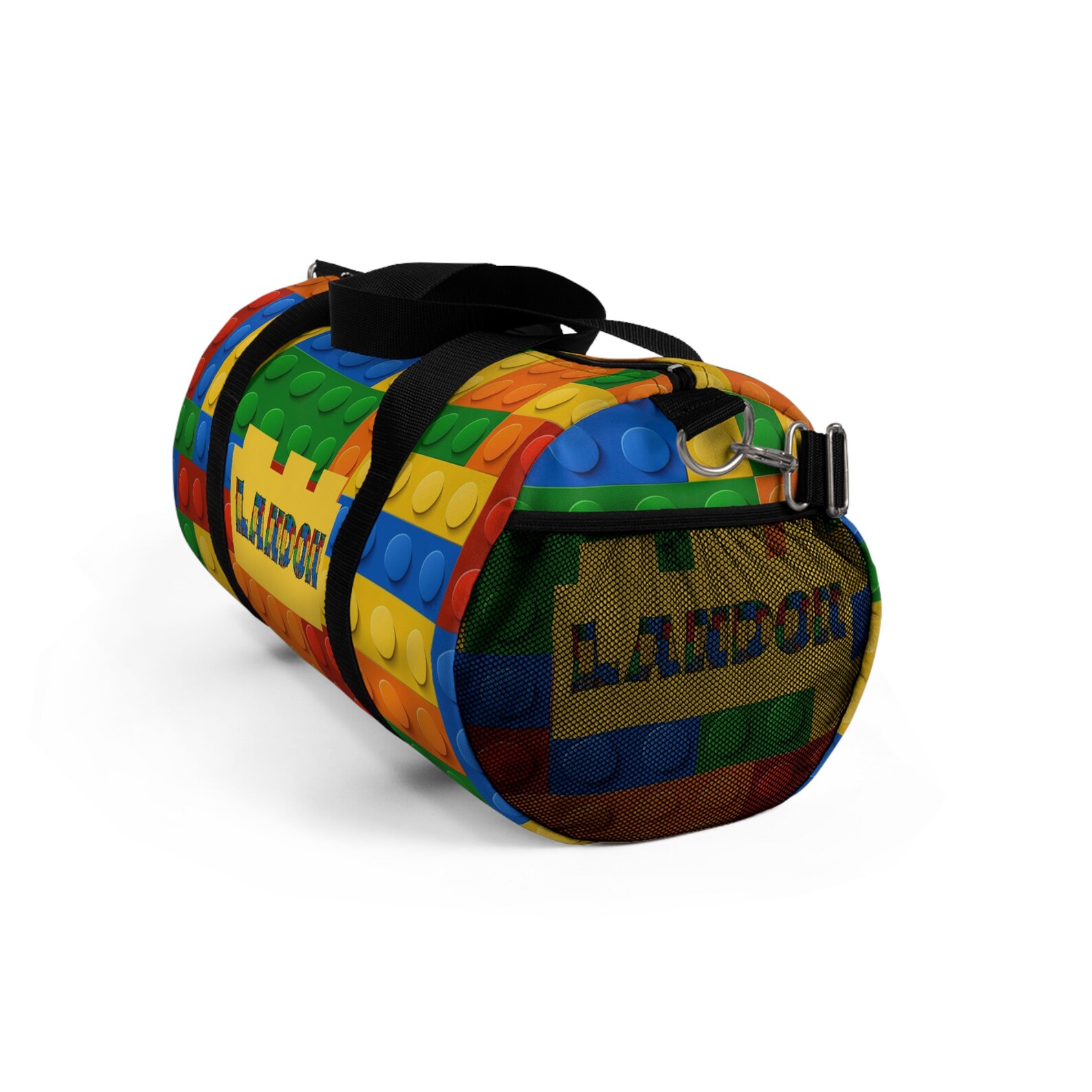 Personalized Building Block Duffel Bag: Oxford Canvas Travel Sack - Etsy