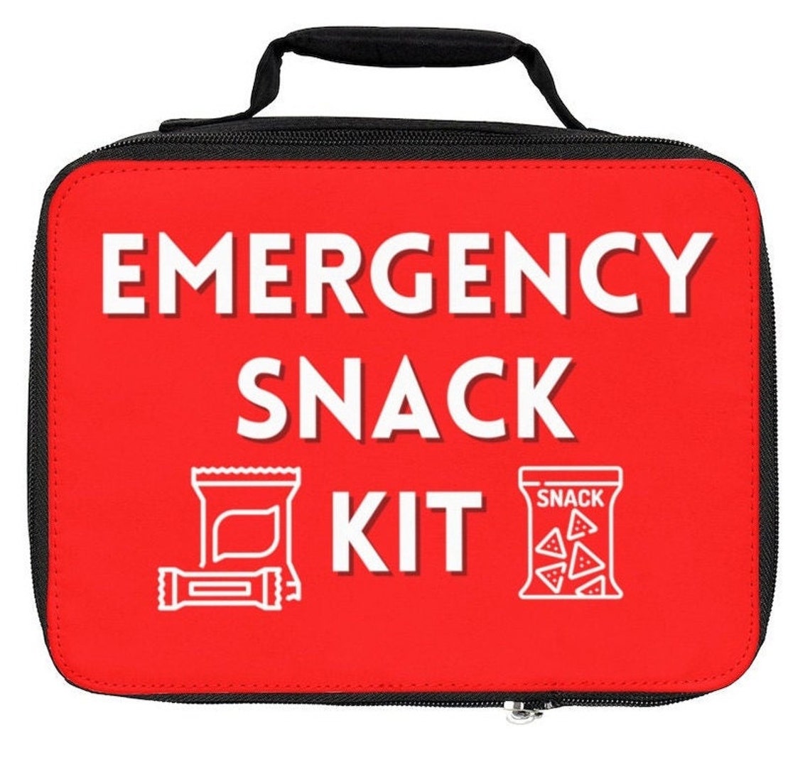 Emergency Snack Kit Lunch Bag Funny Insulated Bags Tote Gift - Etsy