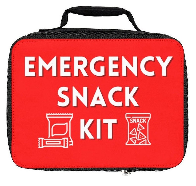 Emergency Snack Kit Lunch Bag Funny Insulated Bags Tote Gift - Etsy