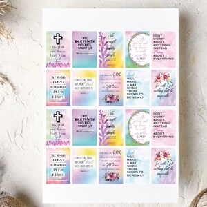 Digital Bible Verse Sticker Bundle Religious Quote Stickers Christian ...