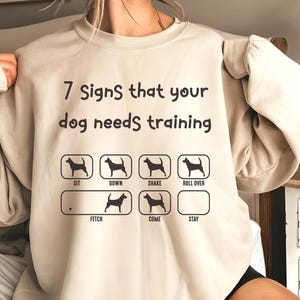 Funny Dog Training Sweatshirt - Unisex Heavy Blend Crewneck, Pet Owner ...