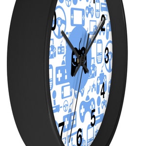 Game Controller Wall Clock Gamer Gift for Son Video Game Birthday Gift ...