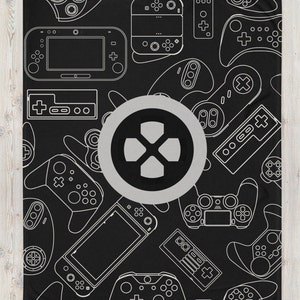 Game Controller Throw Blanket Game Room Home Decor Gaming Gift Video ...