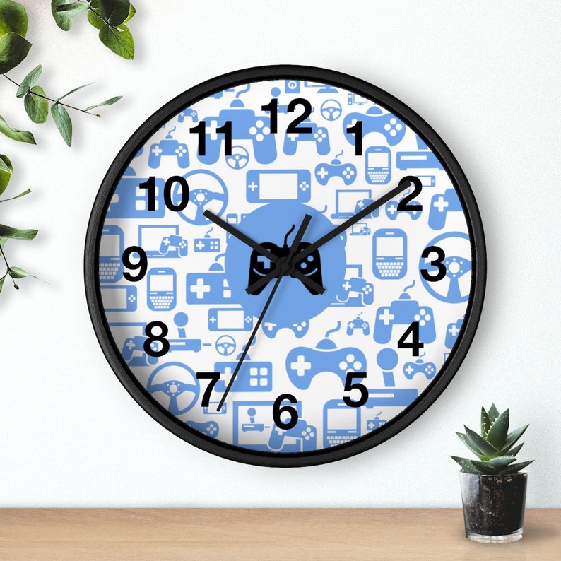 Game Controller Wall Clock Gamer Gift for Son Video Game - Etsy