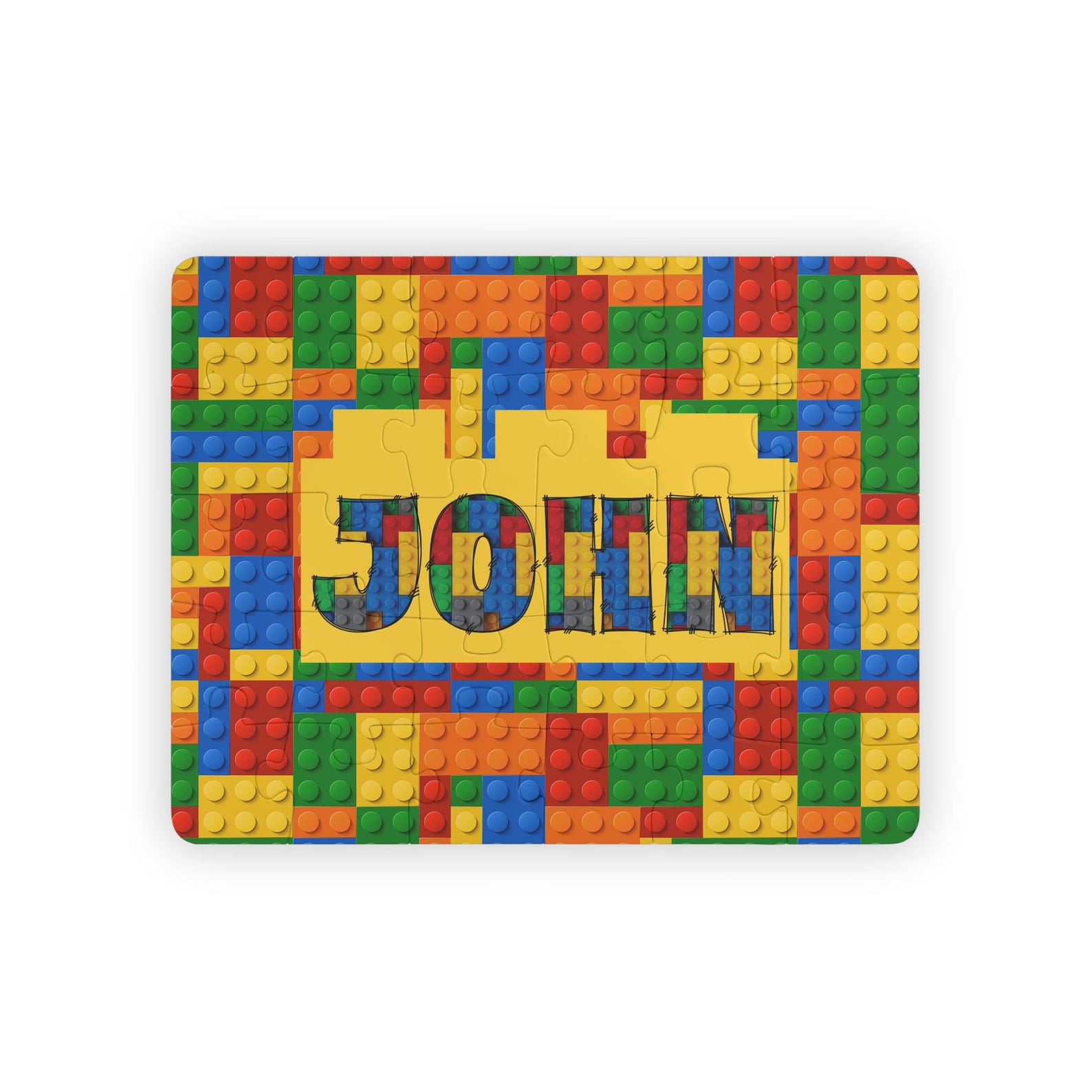 Personalized Building Block Puzzle: Custom Name Gift for Kids - Etsy