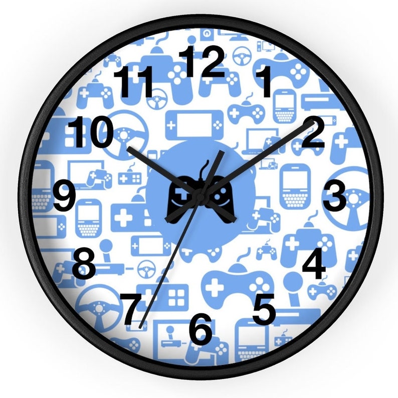 Game Controller Wall Clock, Gamer Room Decor - Etsy