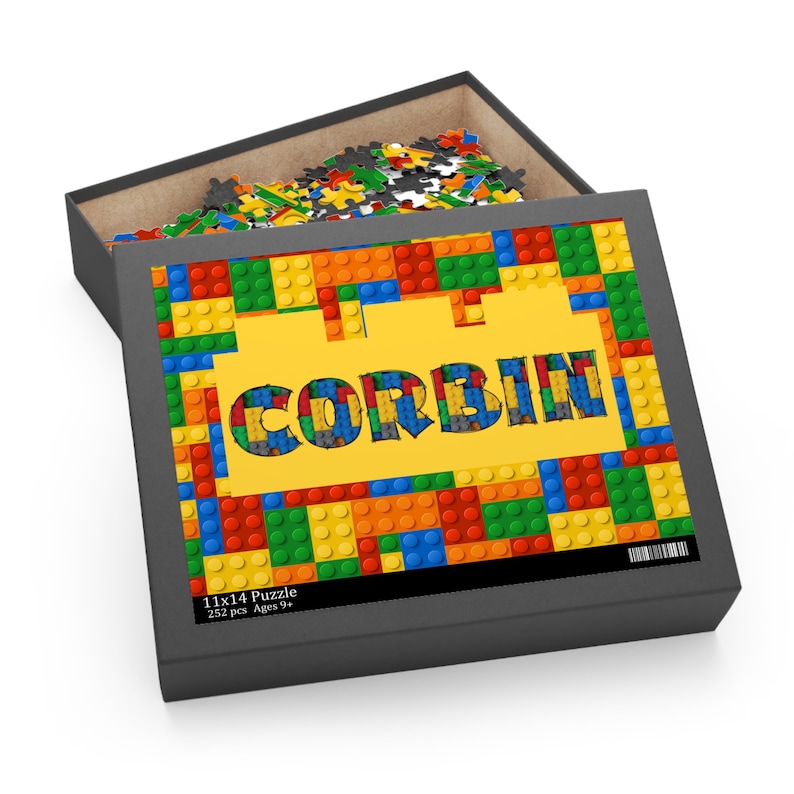 Personalized Building Block Puzzle: Custom Name Gift for Kids - Etsy