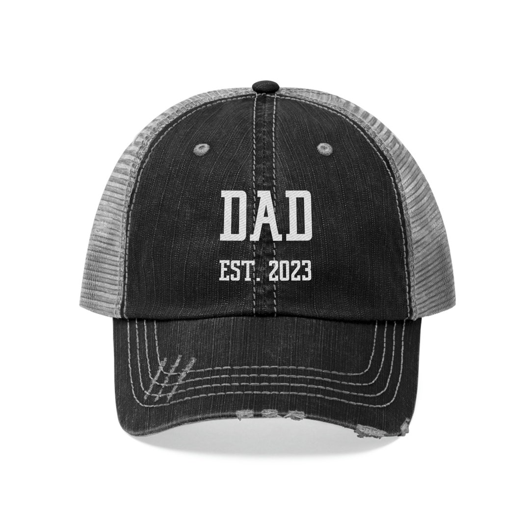 Dad Est Hat Personalize Name and Year Gift for A New Dad or Grandpa ...