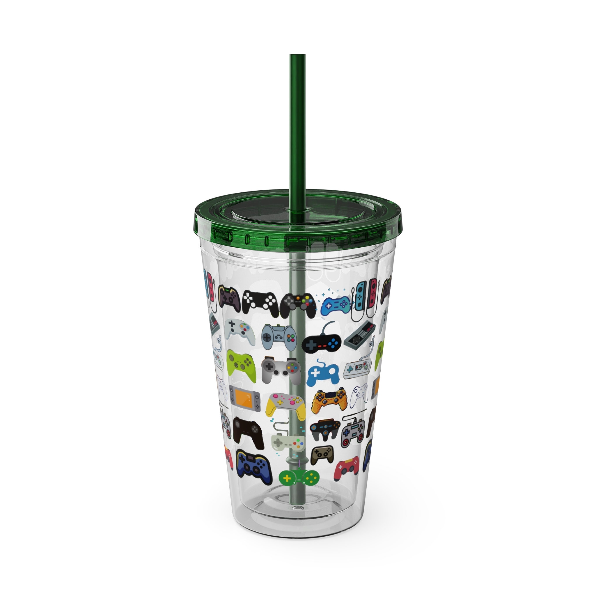Game Controller Cup Gamer Gift Video Game Tumbler Boys Birthday Gaming ...
