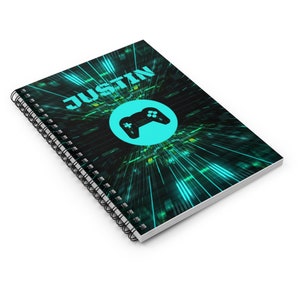 Personalized Gamer Notebook: Custom Video Game Journal, Back to School ...