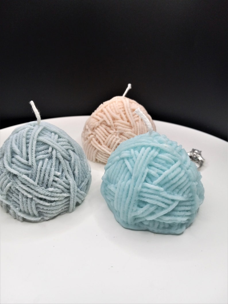 Custom Color Yarn Candle Choose Gift for Her Home Decor Soy - Etsy