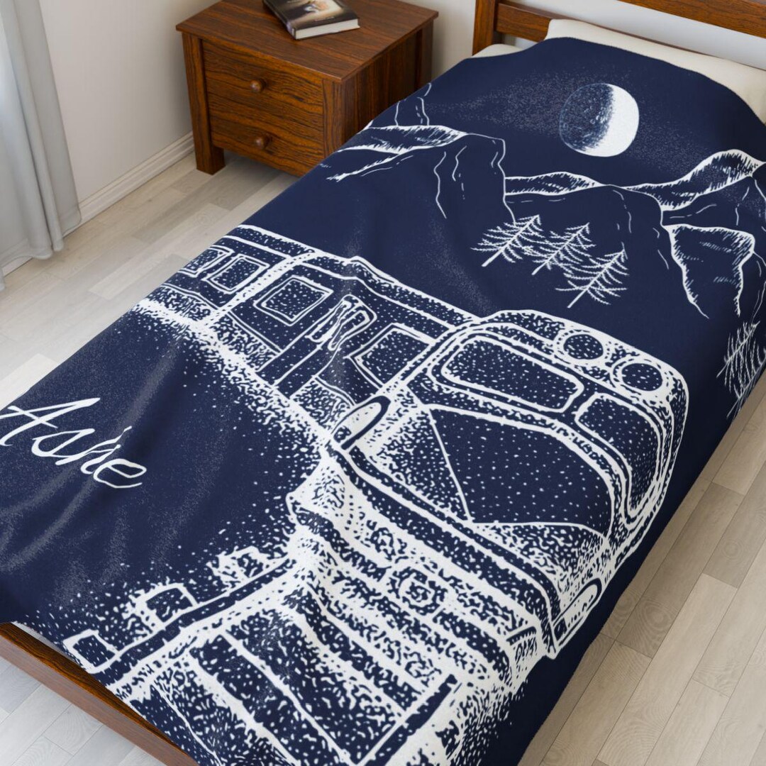 Train Throw Blanket: Soft Cozy Children's Room Decor Personalize With ...