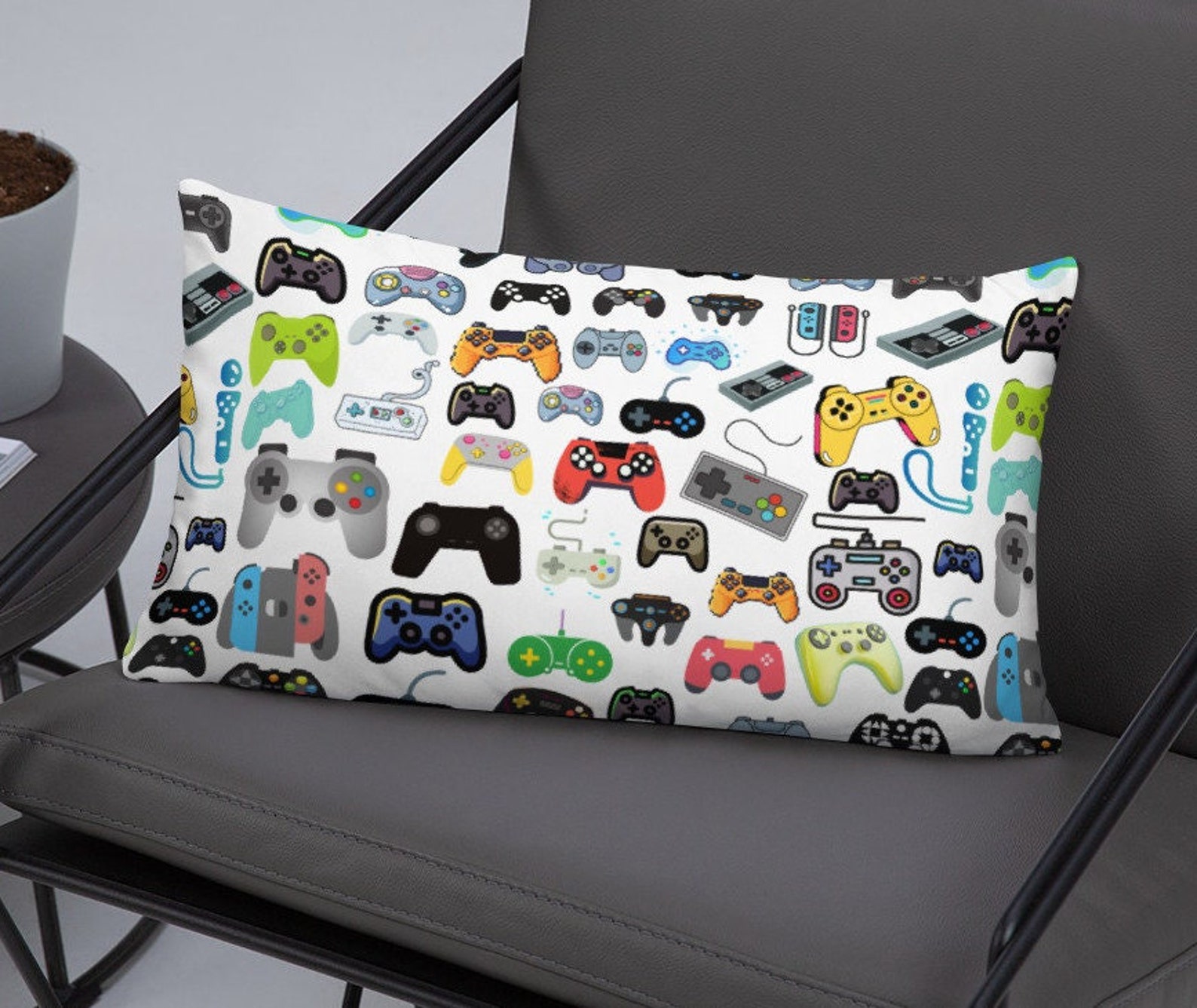 Game Controller Pillow Game Room Decor Gaming Gift for Him - Etsy