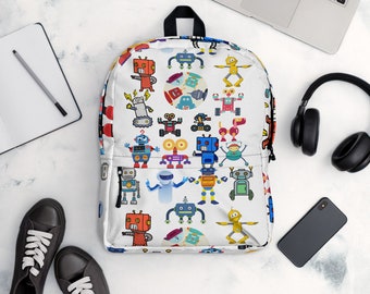 Robot Backpack Kids - Etsy