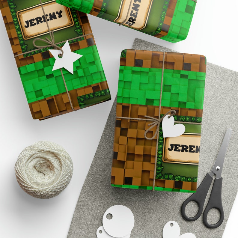 Video Game Wrapping Paper Gamer Gift Wrap Gaming Theme Birthday ...