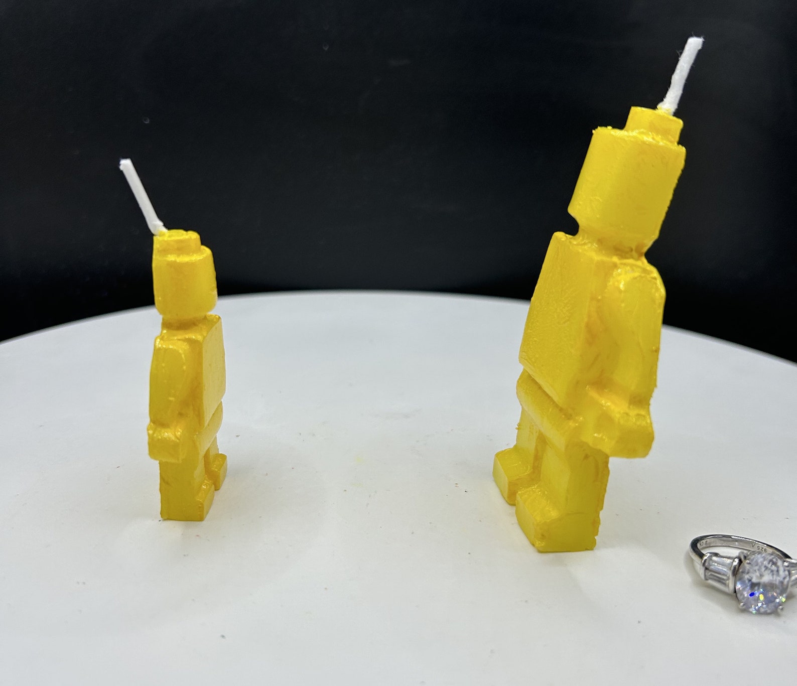 Building Block Candles Boys Birthday Candles Builder Blocks Theme Robot ...
