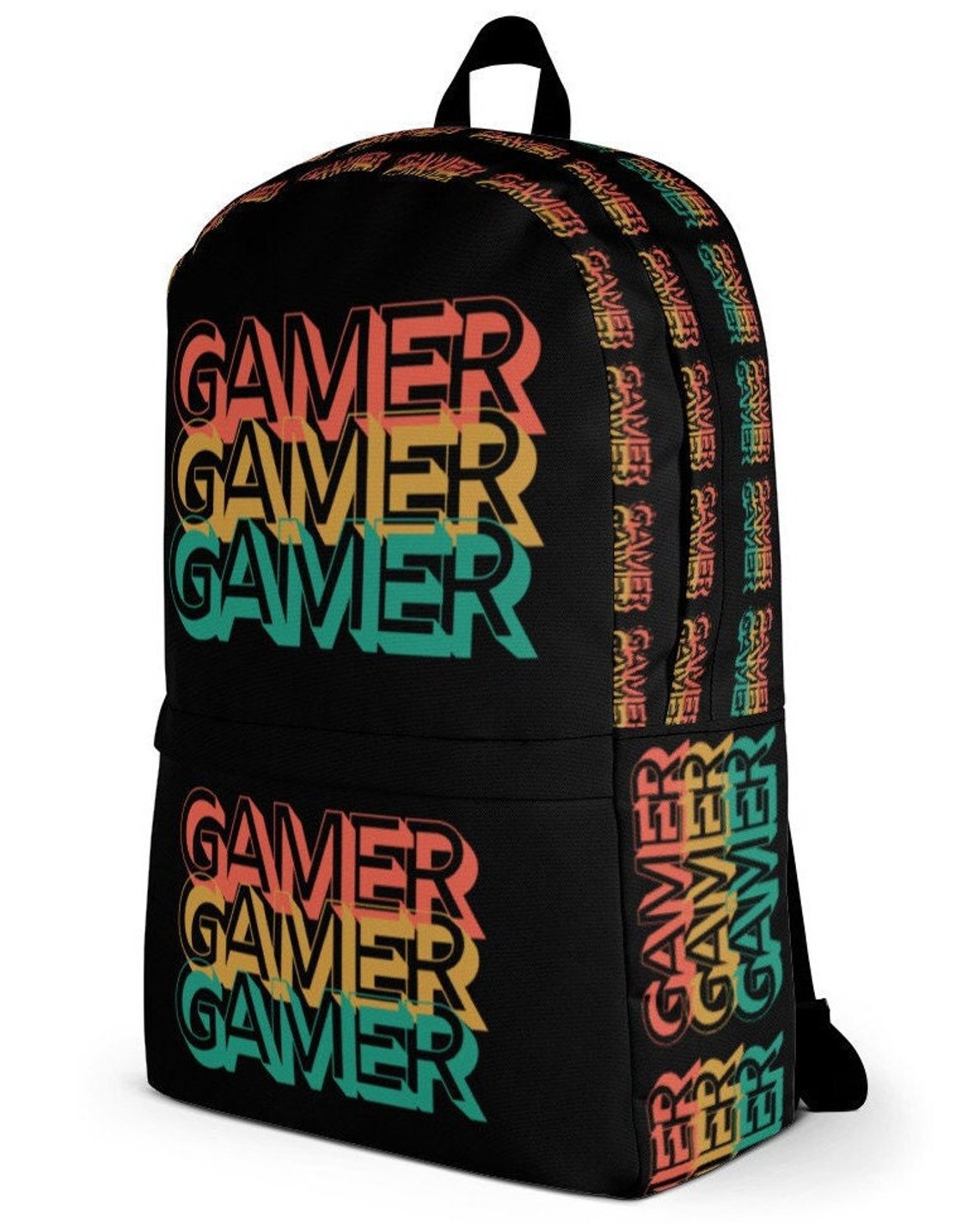 Retro Video Game Backpack Gamer Gift Gaming Rucksack School | Etsy