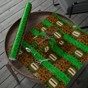 Video Game Wrapping Paper Gamer Gift Wrap Gaming Theme Birthday ...