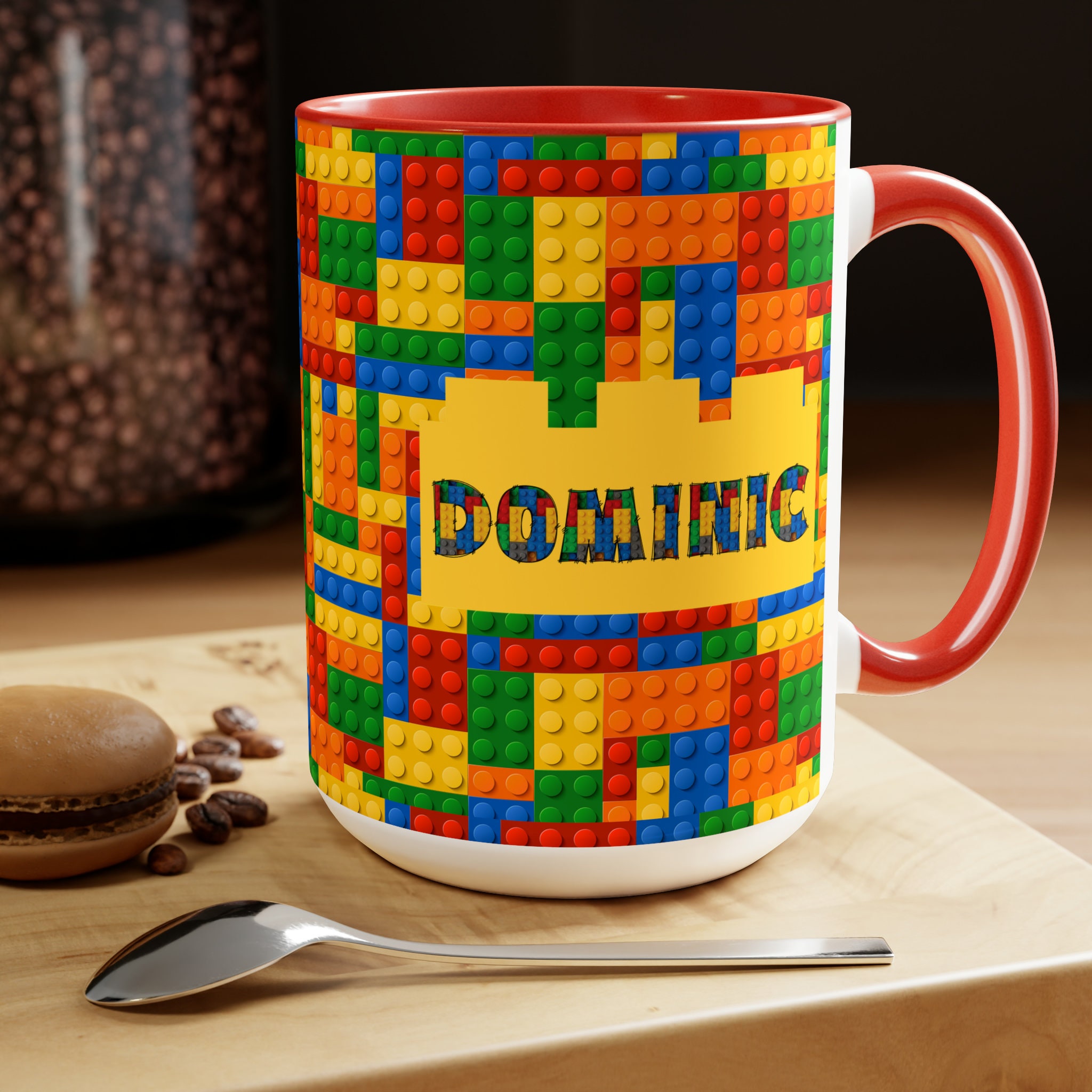 Personalized Building Block Mug: Custom Name Gift for Kids - Etsy