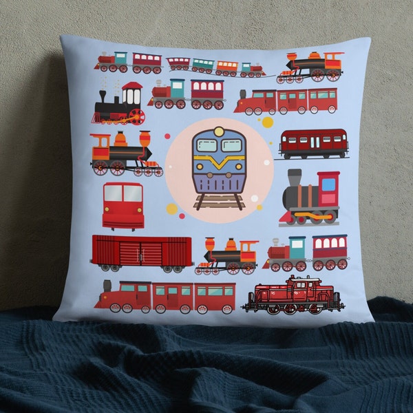 Train Pillow - Etsy