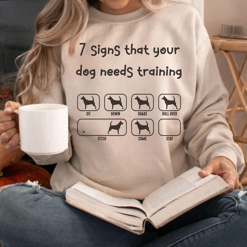 Funny Dog Training Sweatshirt - Unisex Heavy Blend Crewneck, Pet Owner ...