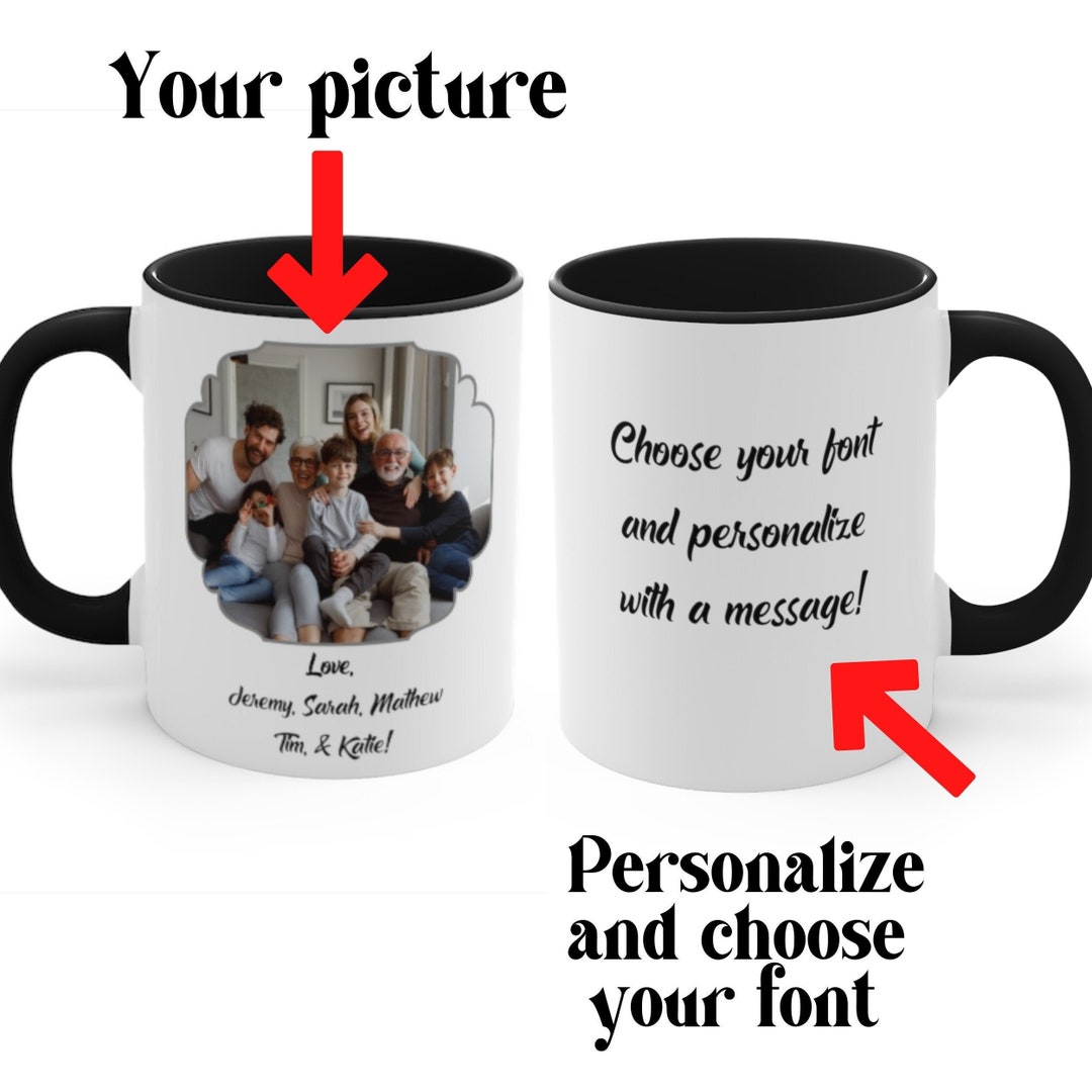 Personalized Coffee Mug With Picture Custom Photo Mug Add Photo ...