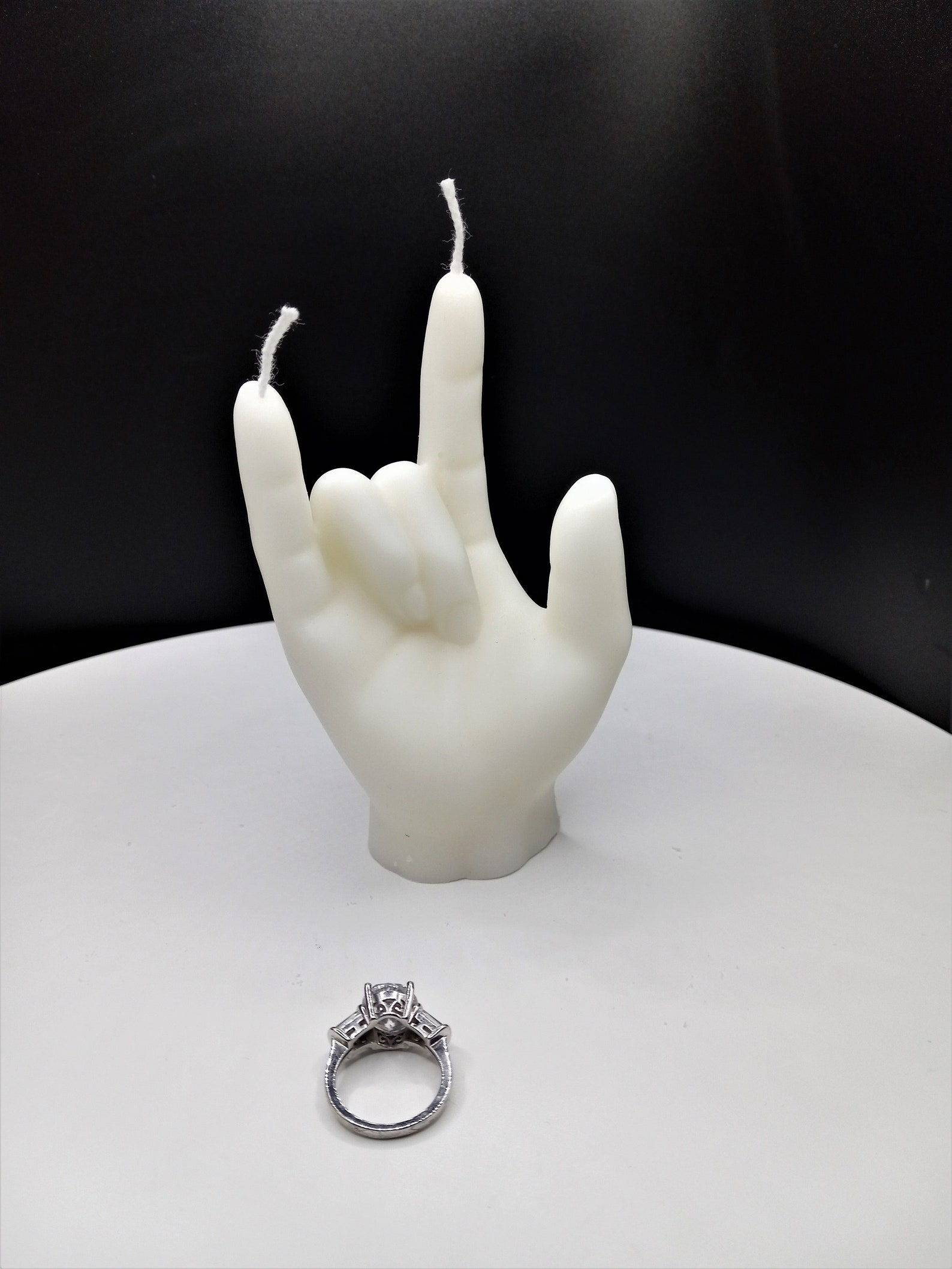Love Hand Symbol Candle-3d Hand Candle-hand Gesture - Etsy