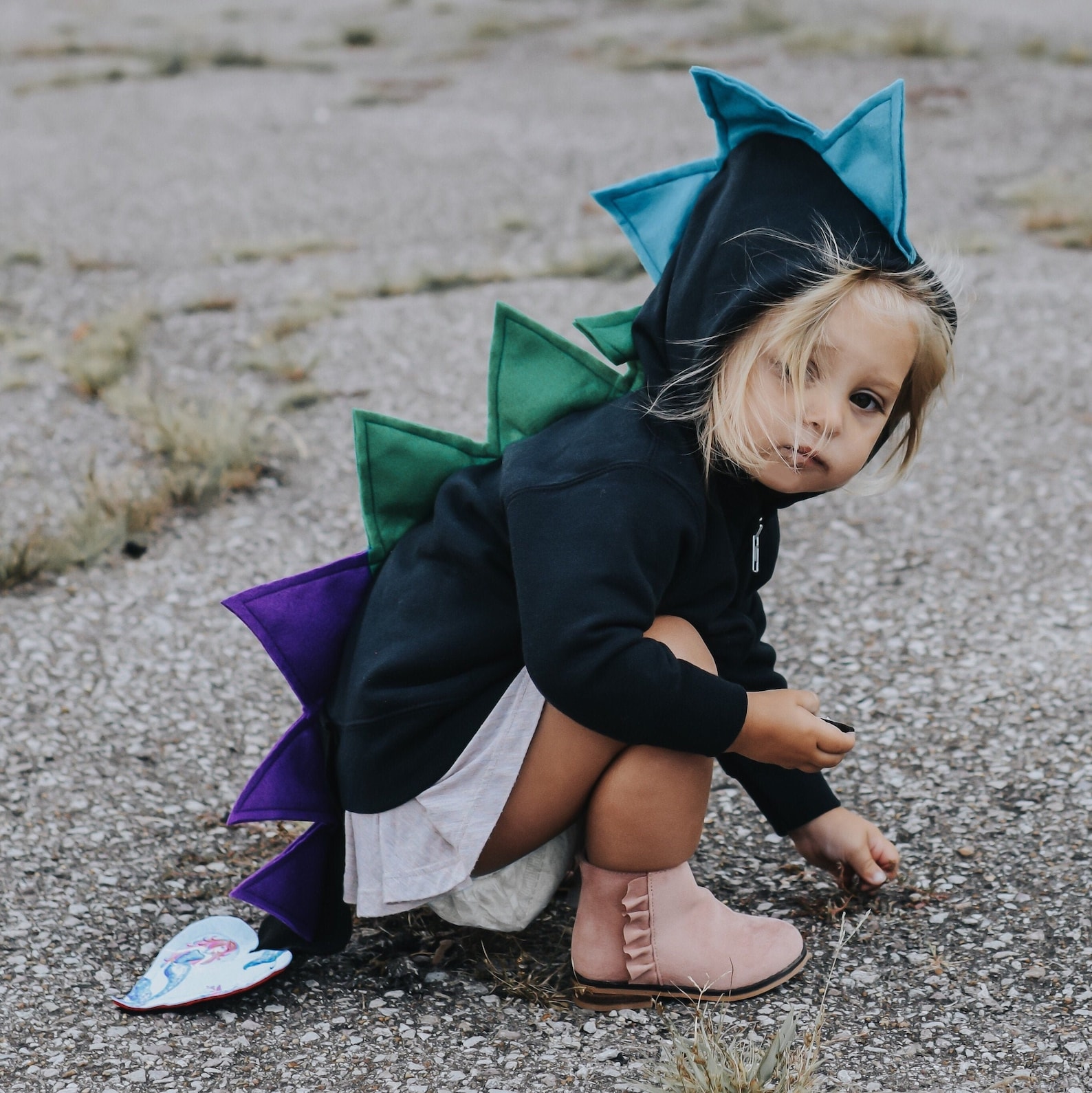 Girl Dinosaur Costume Mermaid Tail Purple Dinosaur - Etsy