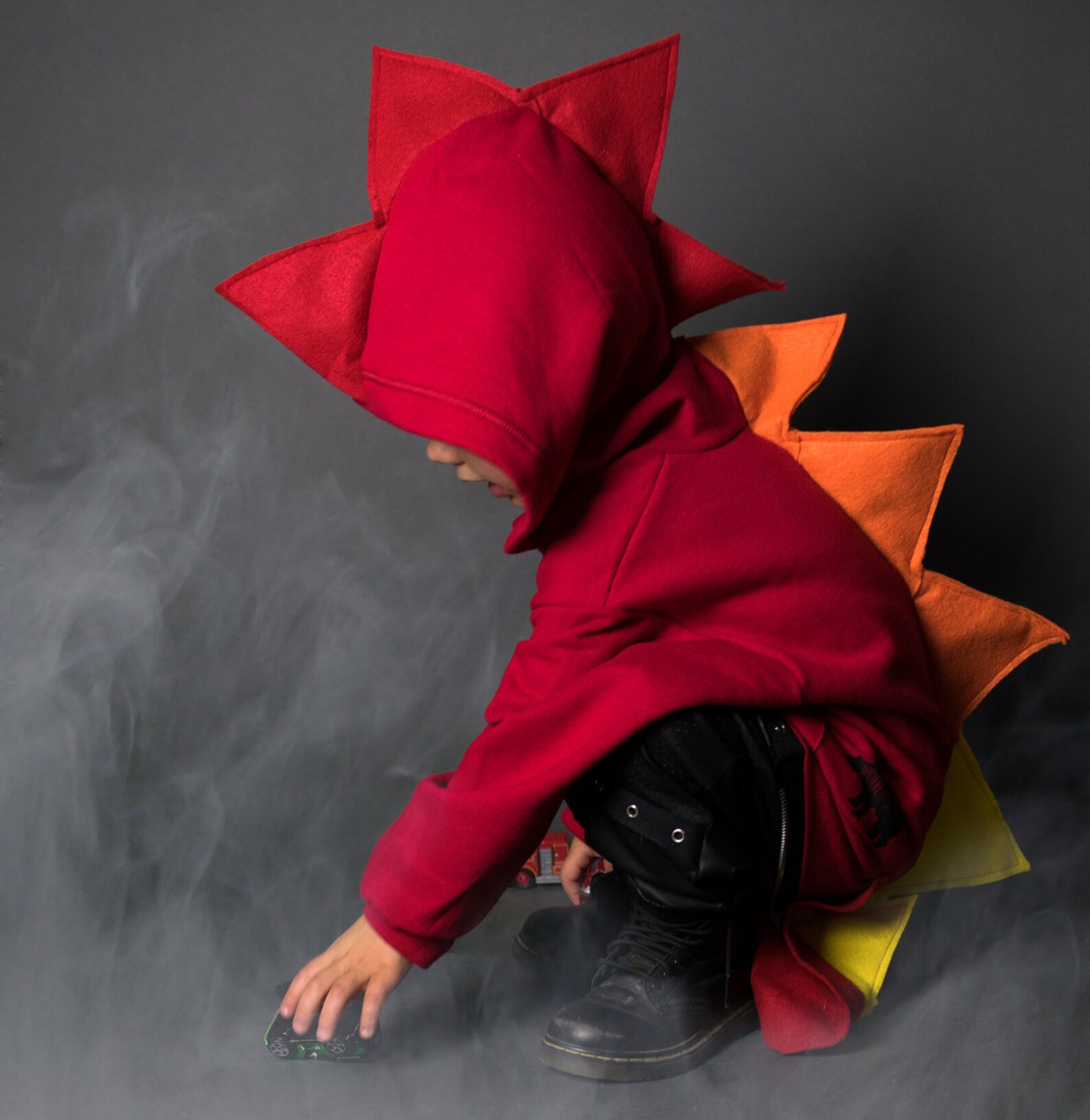 Kids Halloween Costume, Fire Dragon Costume, Red Dragon Costume ...