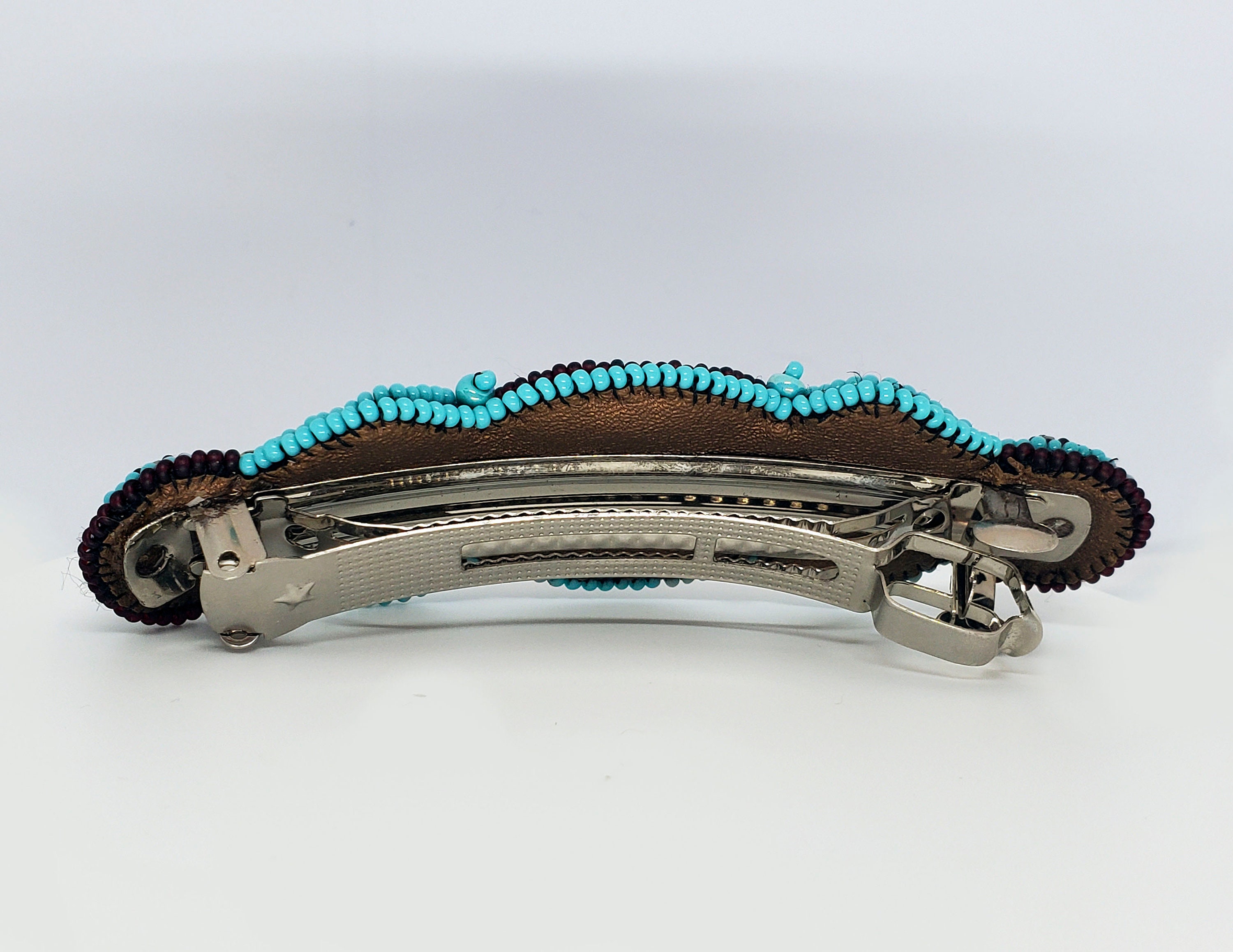 Beaded Barrette, Bead Embroidered Barrette, Hair Barrette, Beaded Hair ...