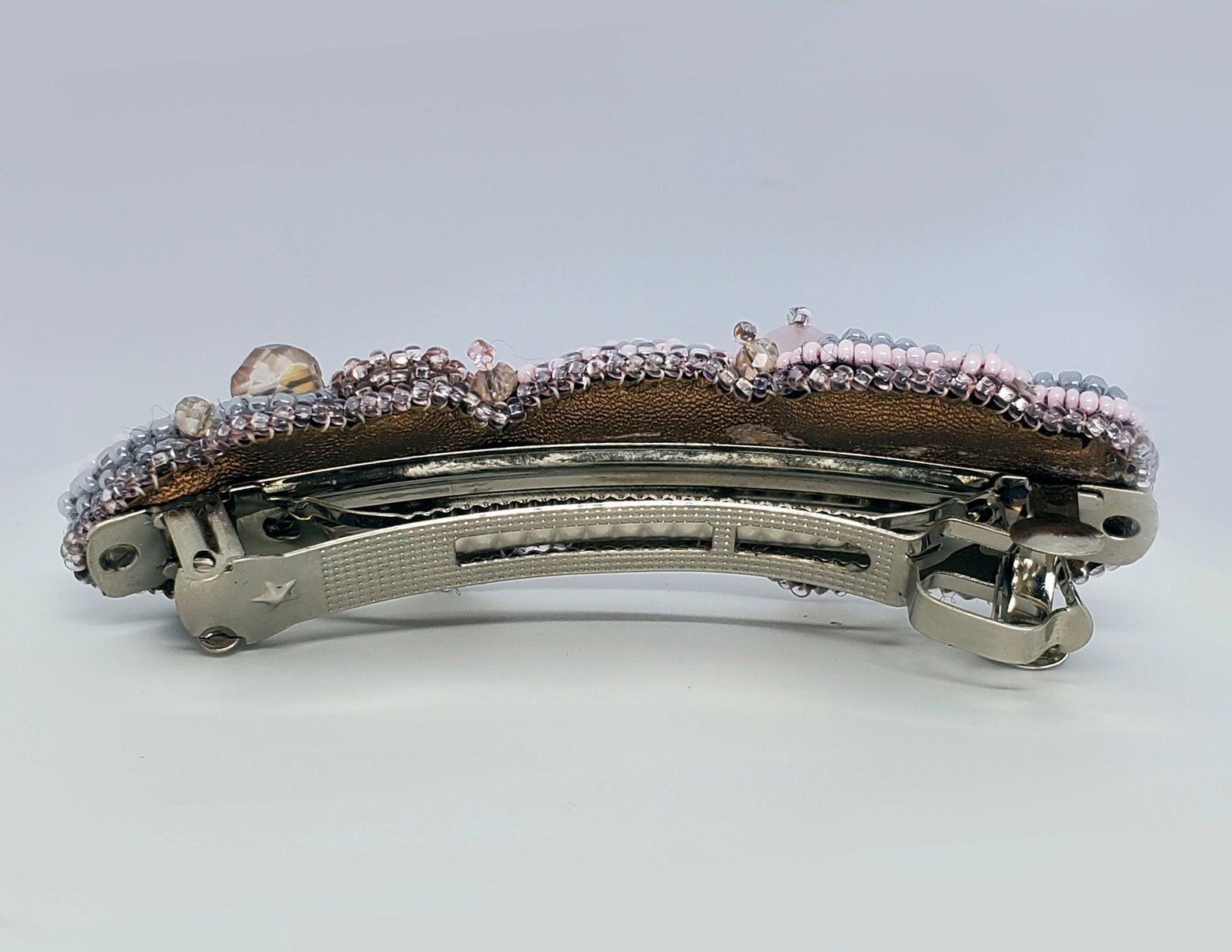 Beaded Barrette, Bead Embroidered Barrette, Hair Barrette, Beaded Hair ...