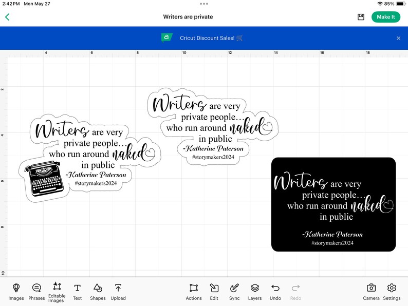 Writers Quote Svg - Etsy