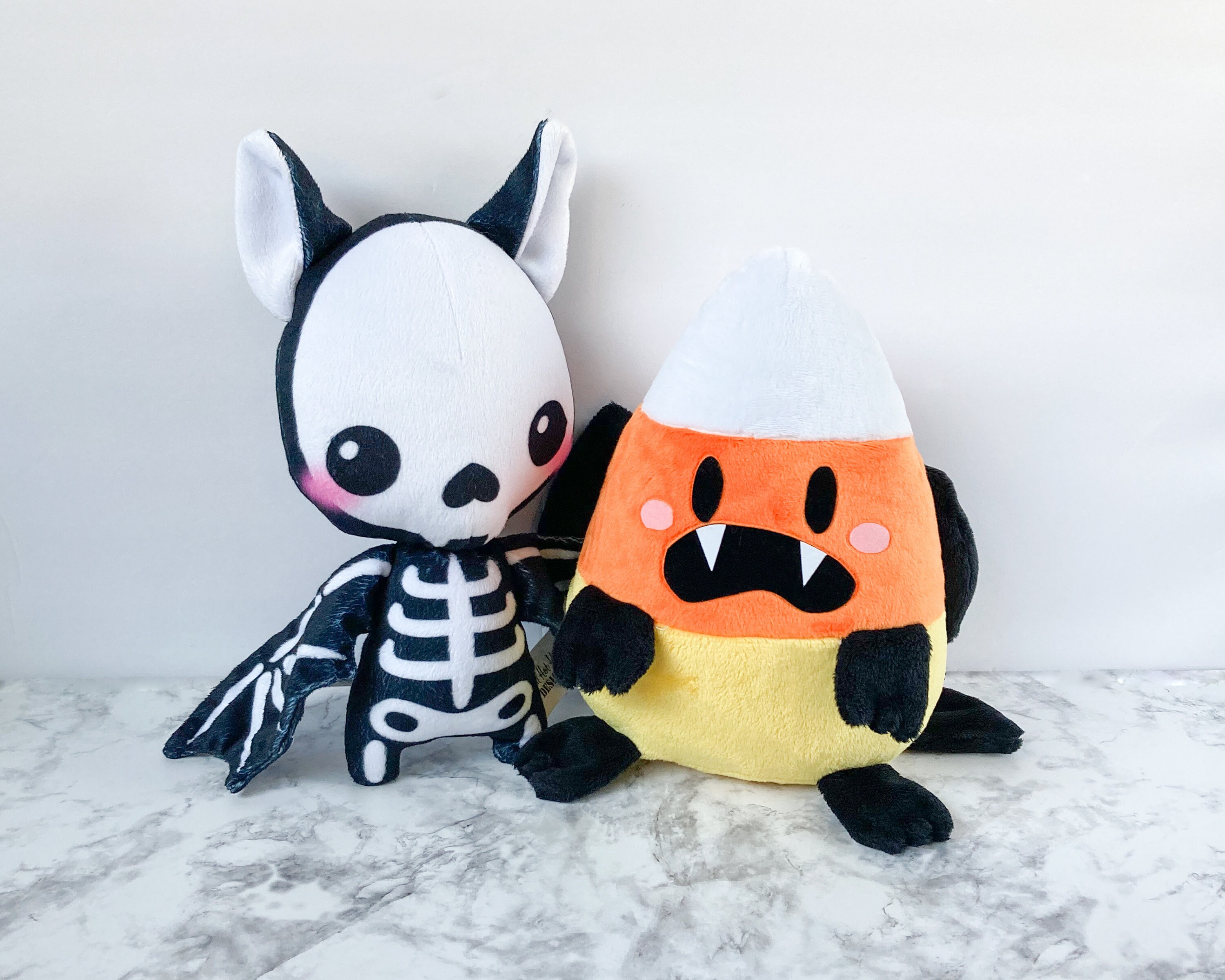 Candy Corn Demon Plush Set of 4, Kawaii Chibi Plush, Stuffed Minky ...