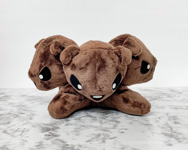 Cerberus Plush Three headed Dog Chibi Animal Super Soft Minky Plush ...