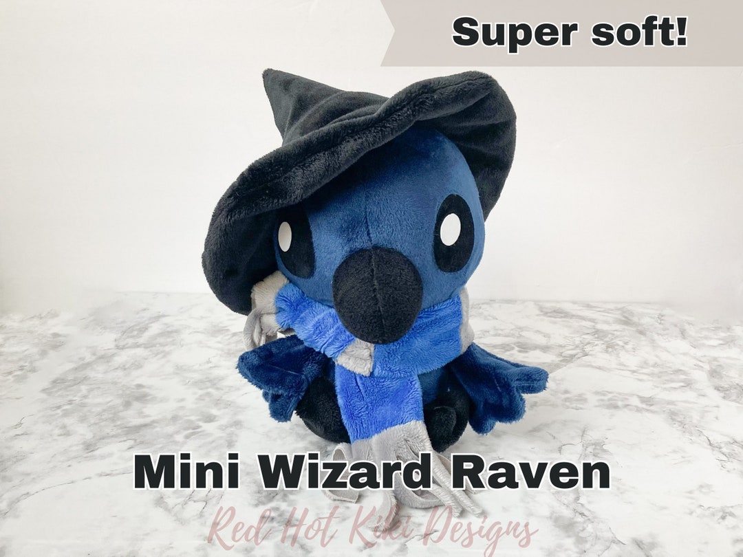 Wizard Raven Plush Chibi Animals Super Soft Minky Plush Chibi ...