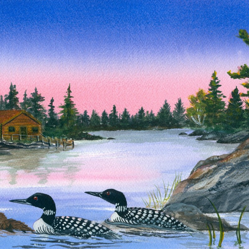 Loon Painting - Etsy