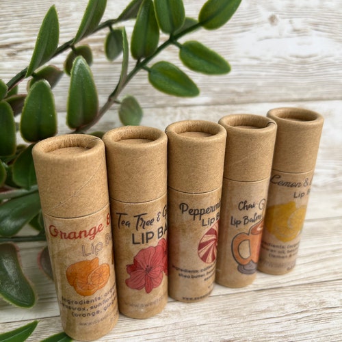 Unique Lip Balm Flavors Organic Ingredients Essential Oils - Etsy