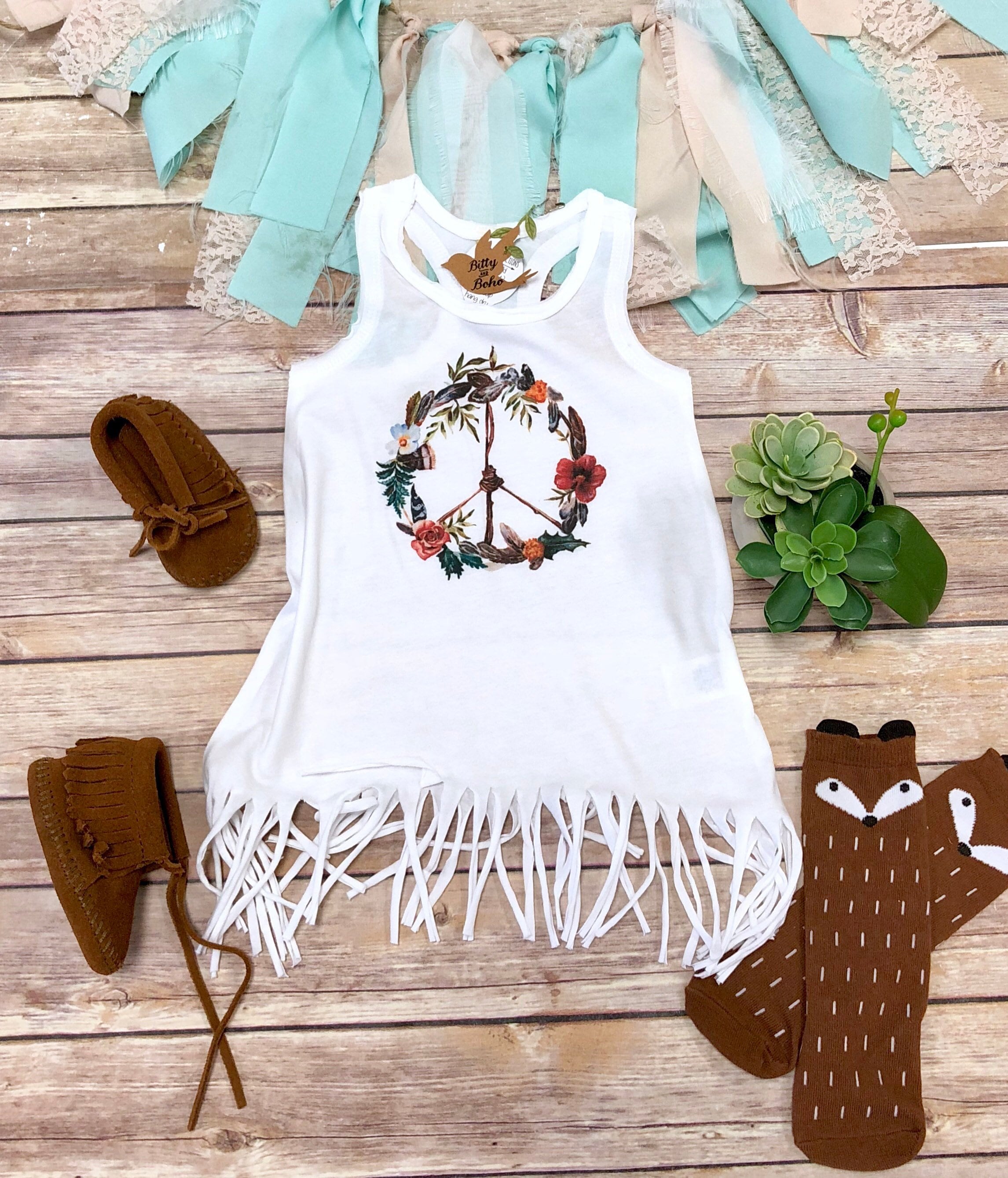 Boho Baby Dress, Hippie Baby Dress, Baby Girl Clothes, Bohemian Baby ...
