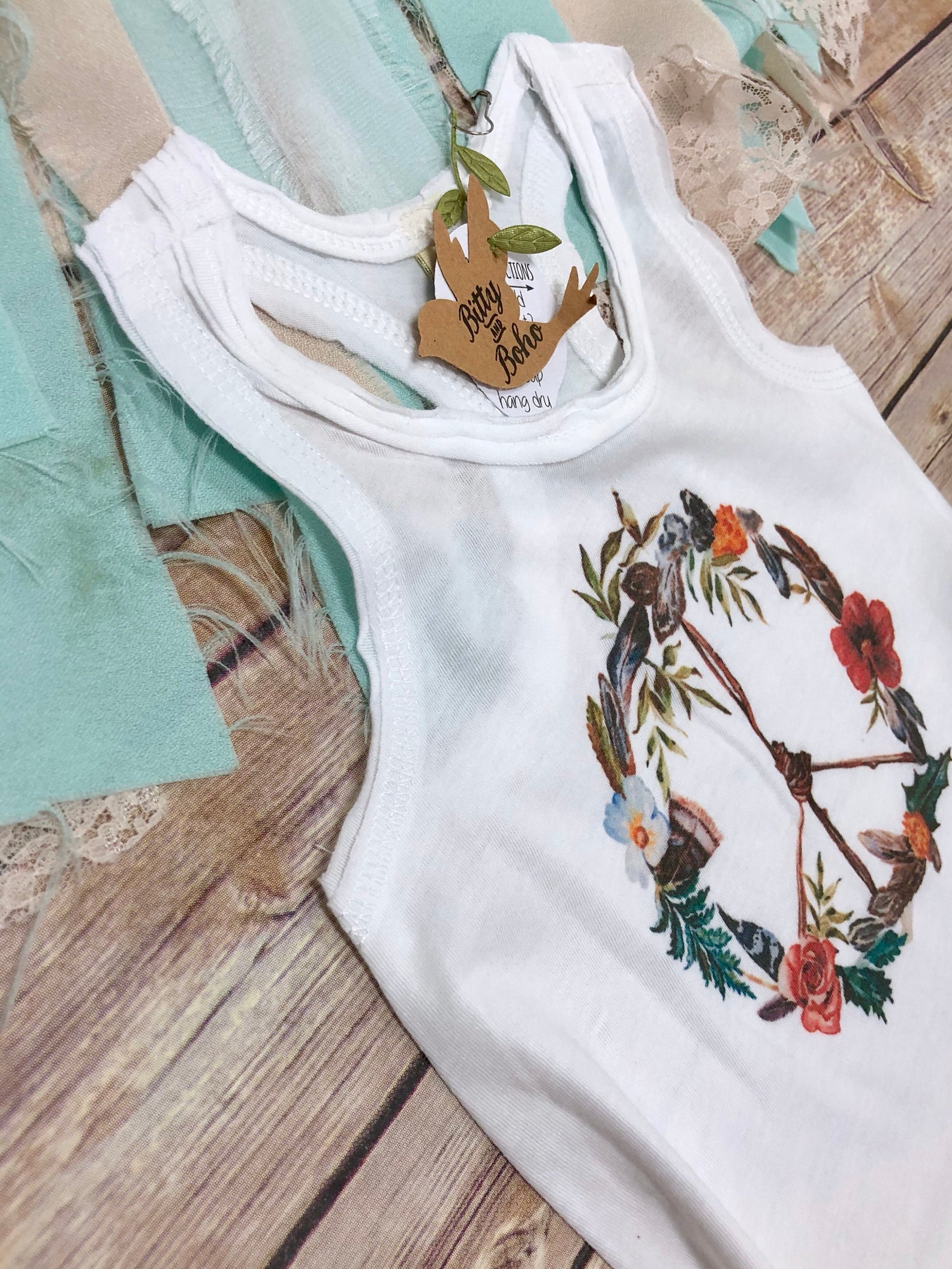 Boho Baby Dress, Hippie Baby Dress, Baby Girl Clothes, Bohemian Baby ...